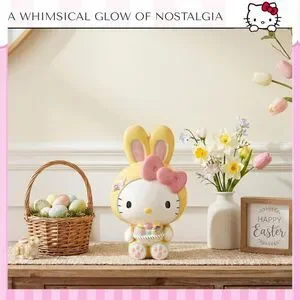 Blue Sky Clayworks | Holiday | Hello Kitty Yellow Easter Bunny Figurine ...